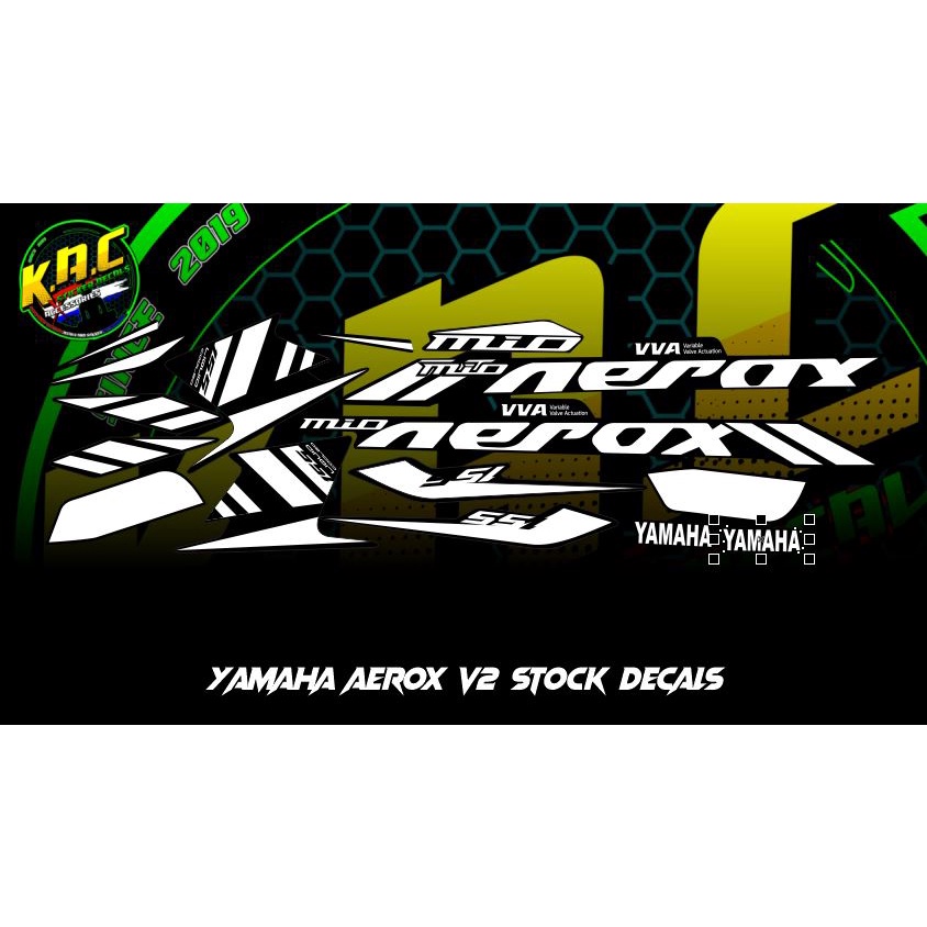 Yamaha Aerox v2 Stock Decals sticker | Shopee Philippines