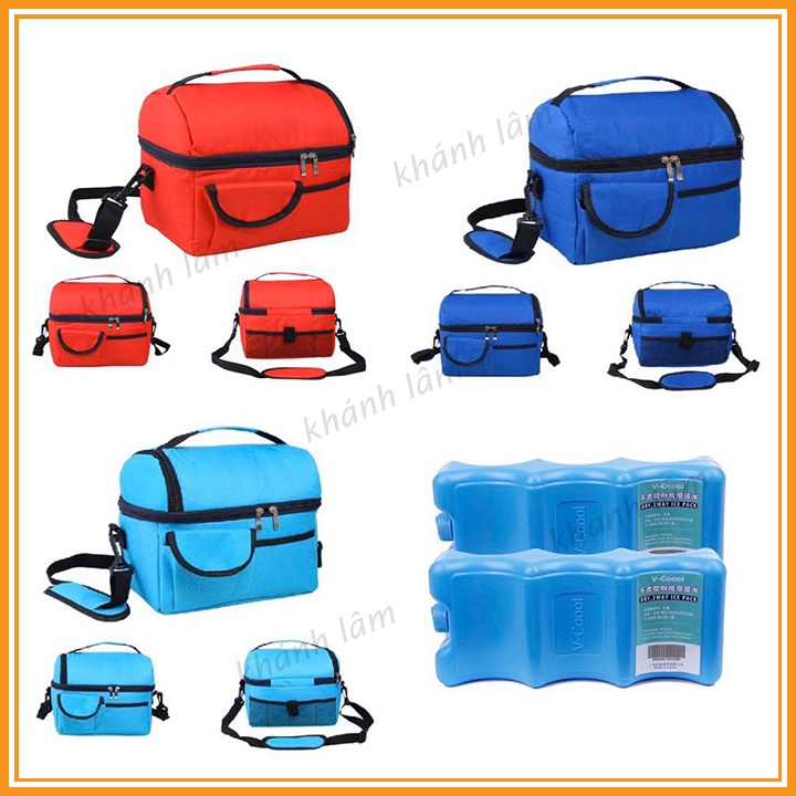 Tgn05 Premium 2-Layer Thermal and Cold Storage Bag + 2 Dry Ice Bars ...