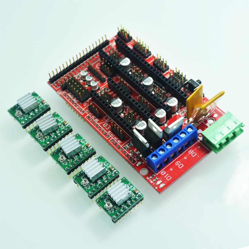 Reprap Ramps 1.4 Controller With 5PCS A4988 with Heatsink Stepper ...