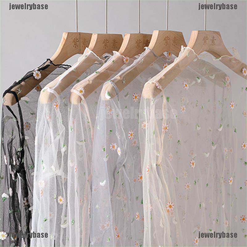 [Base] Women T Shirt See Through Transparent Mesh Tops Long Sleeve ...