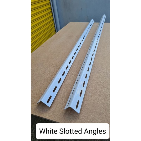 White Slotted Angle Bars - 5ft / 150cm | Shopee Philippines