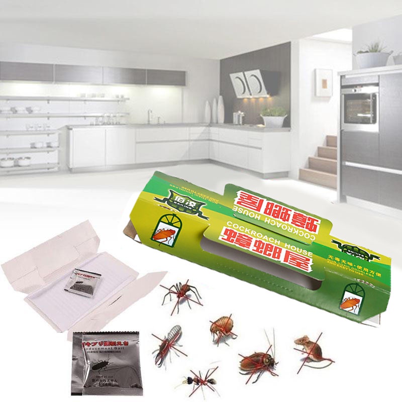 Cockroach Trap Pitfall House Killer Bug Insect Net Bait Catch Glue Home ...