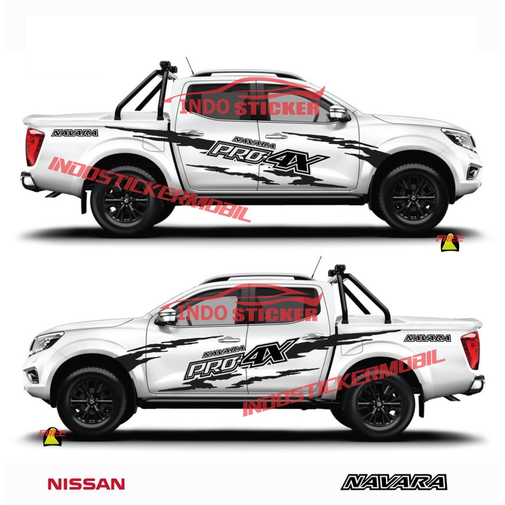 Nissan NAVARA CAR STICKER NISSAN PRO 4X NAVARA FRONTIER CAR STICKER ...
