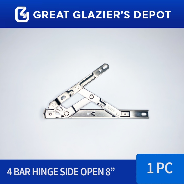 4 Bar Hinge Side Open Stainless Steel for Awning Casement Window 8" 10 ...