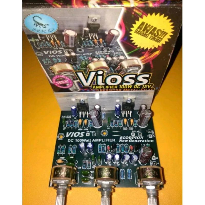 TDA 2003 Scorpion SN 039 DC 100W Stereo Power Amplifier Kit | Shopee ...