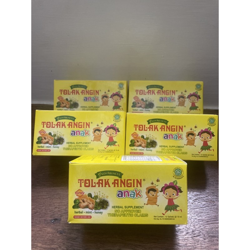 Tolak Angin Anak 5 boxes (60 sachets) | Shopee Philippines