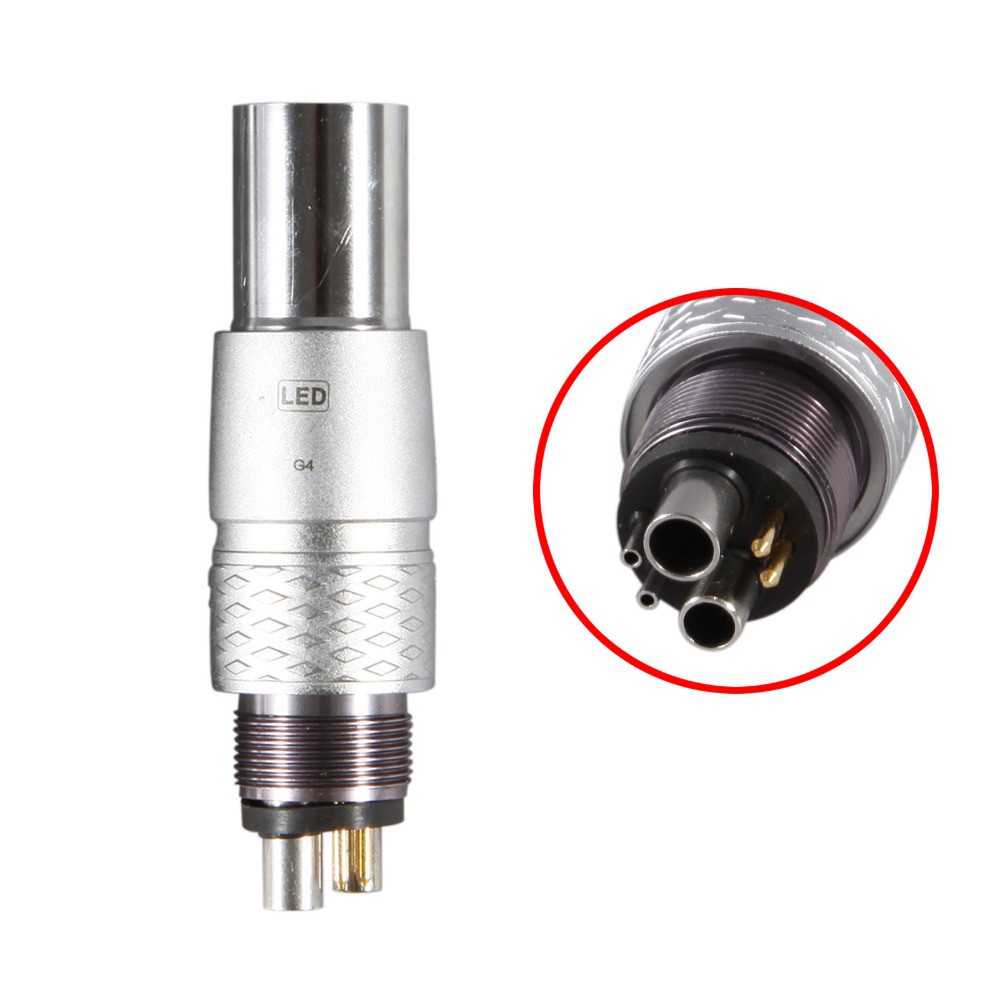free shipping 6 Hole Quick Coupler Connector NSK Fit Dental Fiber Optic ...