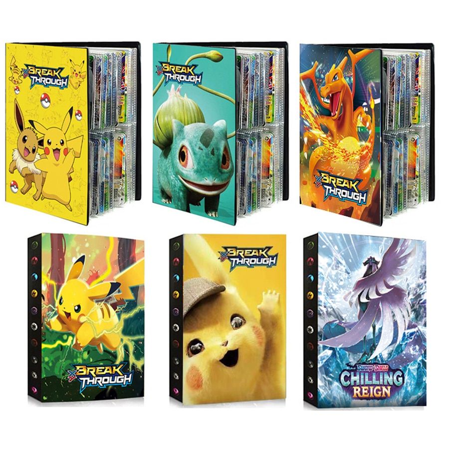 240 Pokemon Cards Album Book Collection Holder Pocket Anime Map Game ...