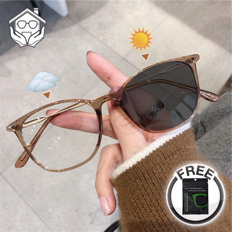 Photochromic Anti Radiation Glasses For Women Men Anti Blue Light UV400 ...