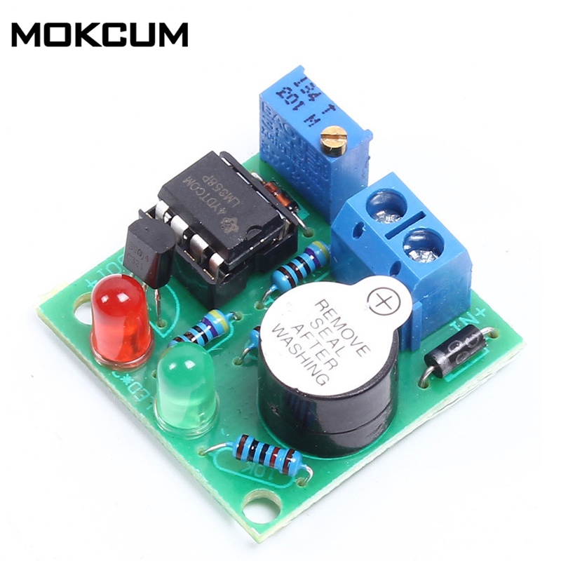 LM358 12V On-Board Lithium Battery Low Voltage Alarm Buzzer Lipo-Lion ...