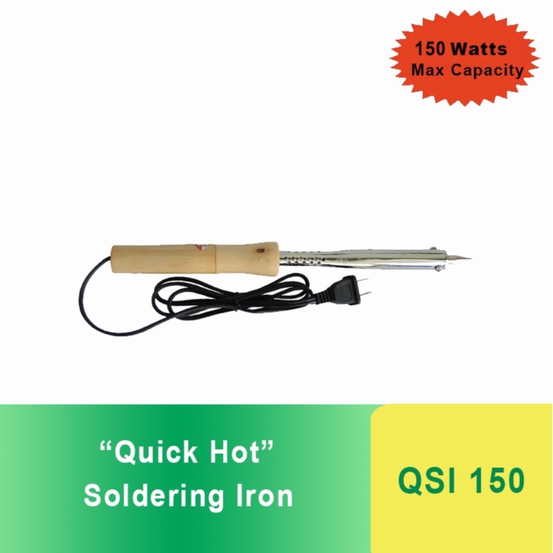 Quick Hot QSI 150 Soldering Iron 150 Watts with Wooden Handle | Shopee ...