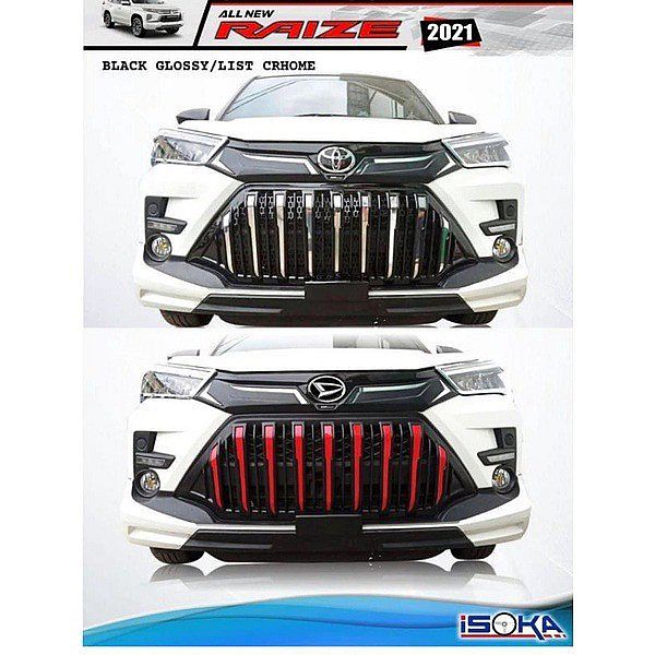 RAIZE APOLLO STYLE ISOKA FRONT GRILLE COVER | Shopee Philippines