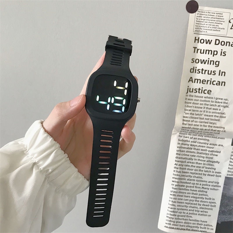 Waterproof Men Women Wrist Watch LED Screen Fashion Digital Watch ...