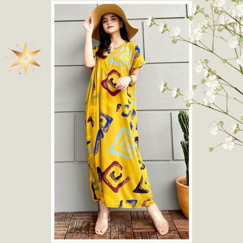 Jumbo Daster rayon material Adult midi and maxi / Contemporary Drees ...