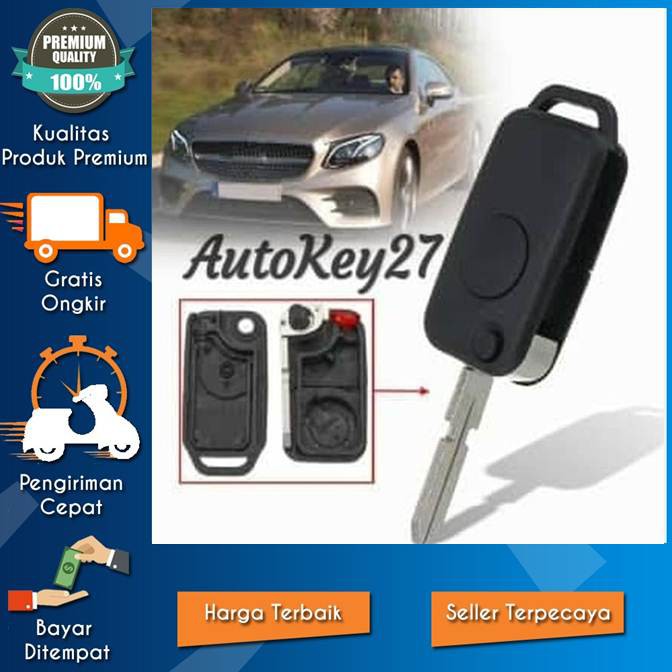 The Best Selling Mercy Folding Key Case Mercedes Benz 1 Button Flip Key ...