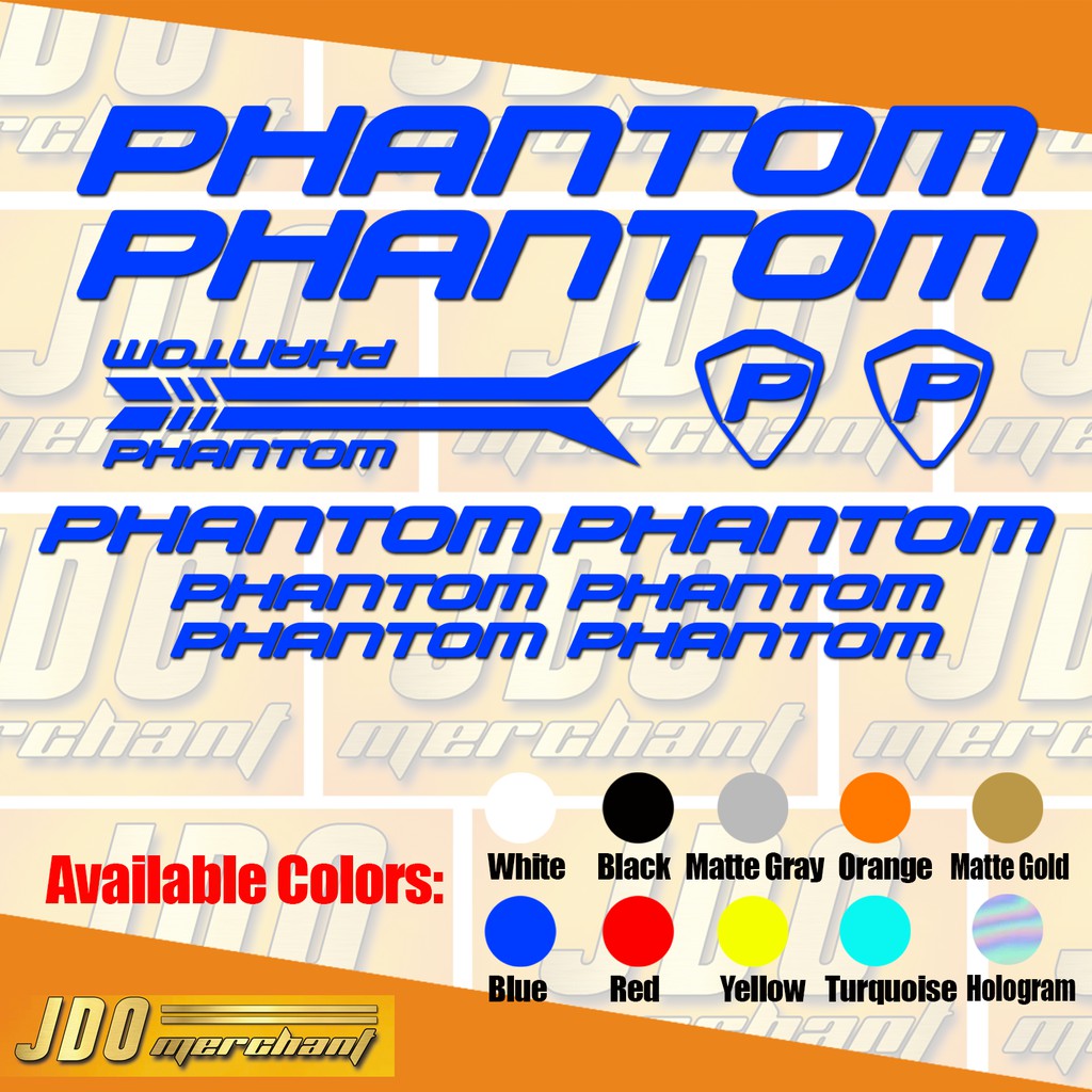 Phantom bike Stickers Phantom sticker Decals | Shopee Philippines