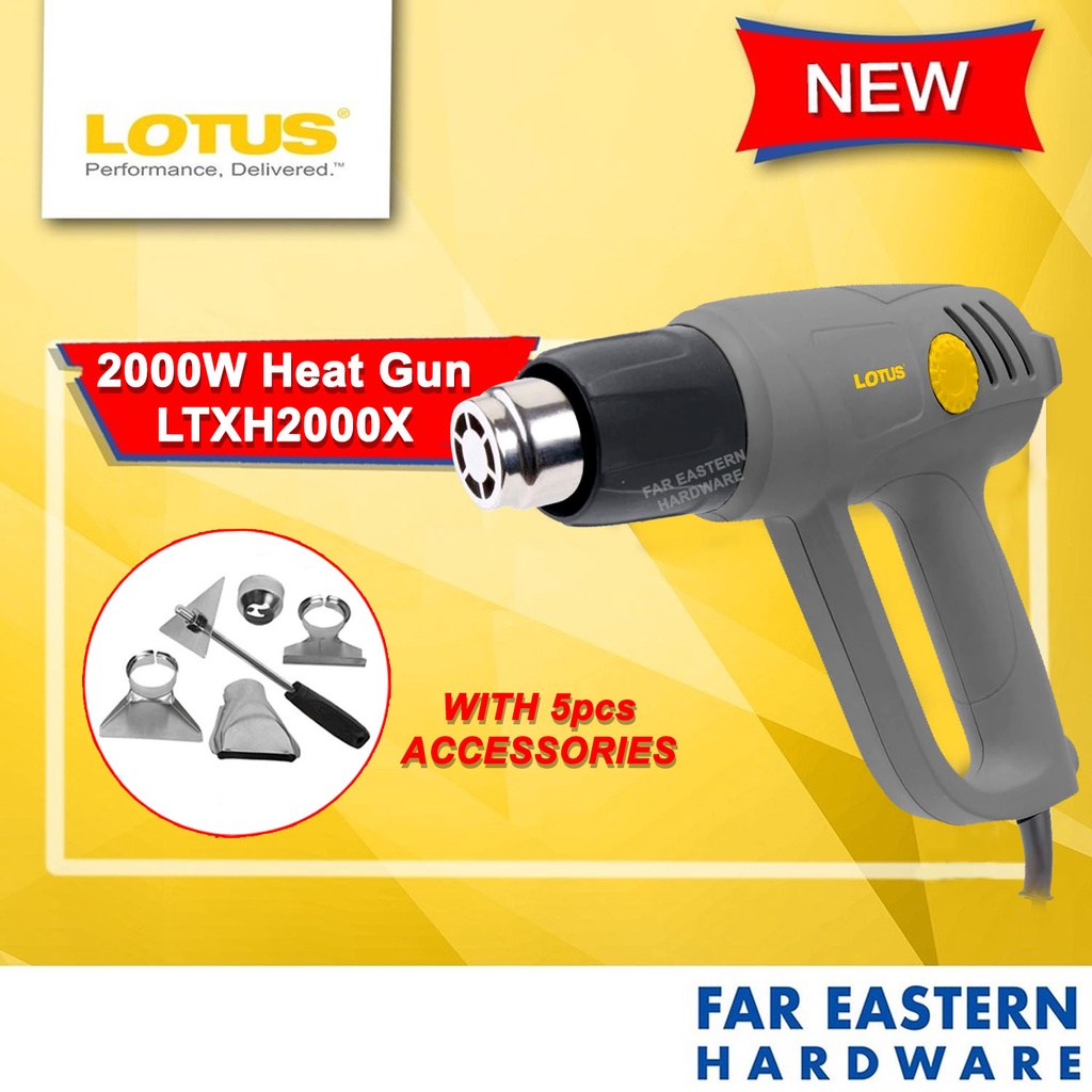 LOTUS LTXH2000X Heat Gun 2000W w/ Accessories LTPTCD | Shopee Philippines