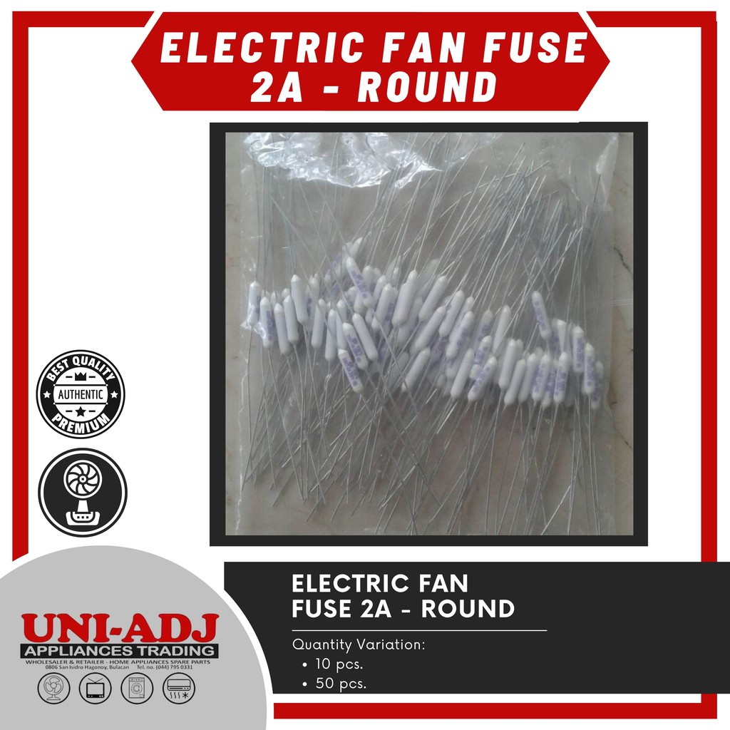Electric fan fuse 2 Ampere round | Shopee Philippines