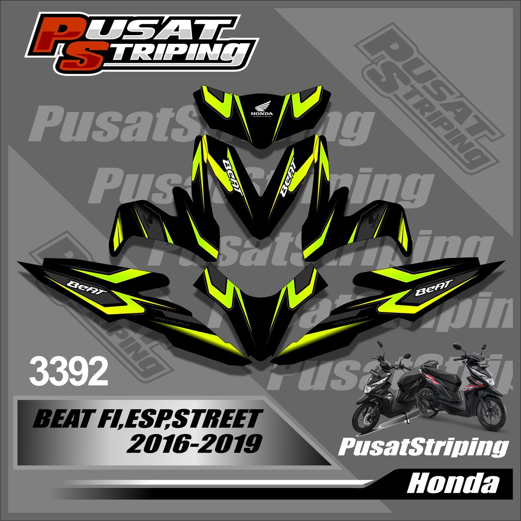 A3392 Decal BEAT fi esp Street 2016-2019 full body racing design ...