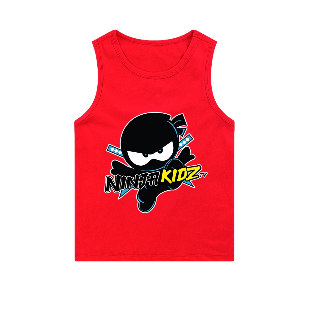 Ninja Kidz Cartoon Kids Summer Vest Cotton Boys Singlet Girls ...