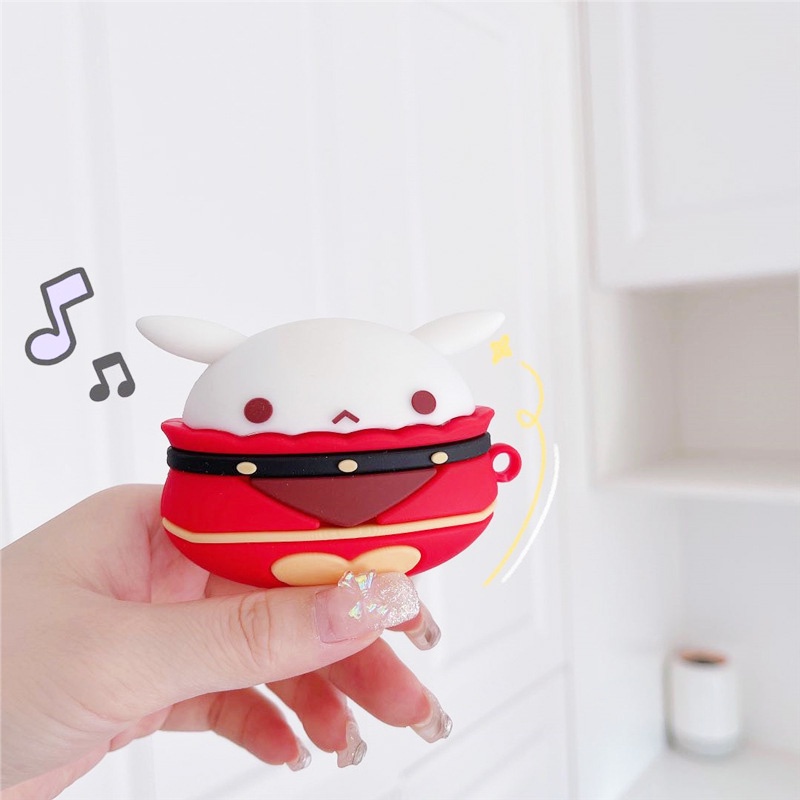 Game Genshin Impact Earphone Case 1/2/3 Klee Rabbit Silicone Wireless ...