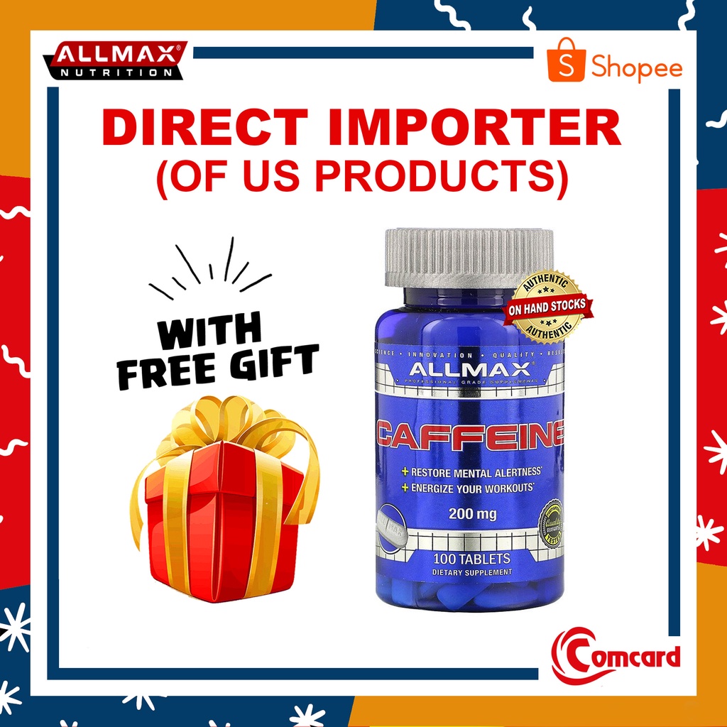 ALLMAX Nutrition Caffeine 200 mg 100 Tablets | CPM | Shopee Philippines