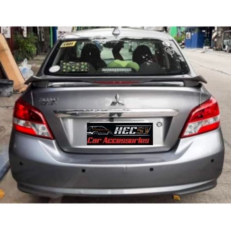 Matte Black Mirage G4 Orig Design Spoiler AbsPlastic w led brake light ...