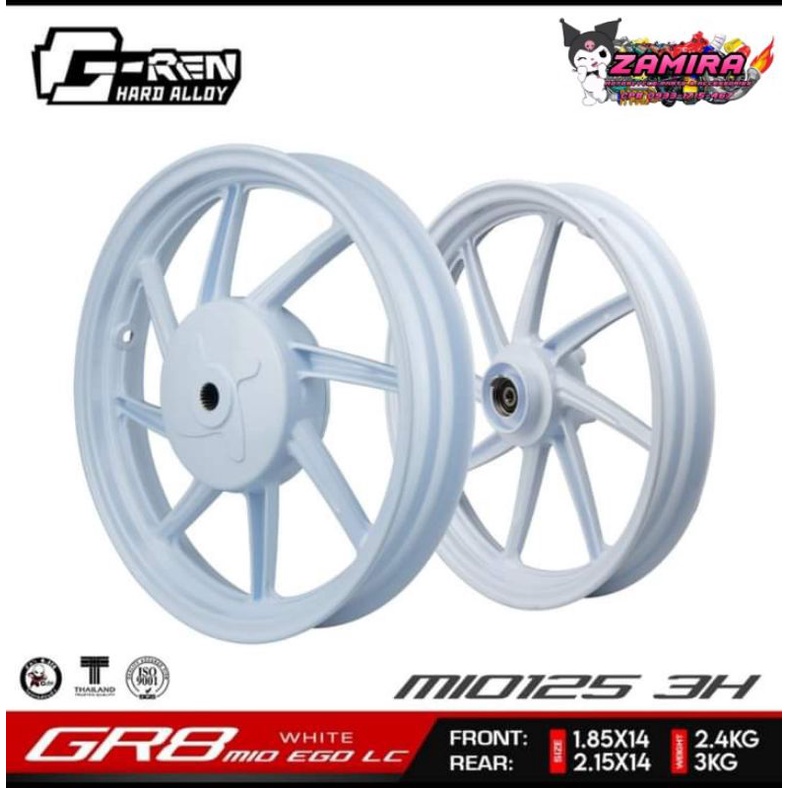 G Ren Mags Gr8 For Yamaha Mio i 125 m3 & Mio Soul i 125 gt (4 holes)(3 ...
