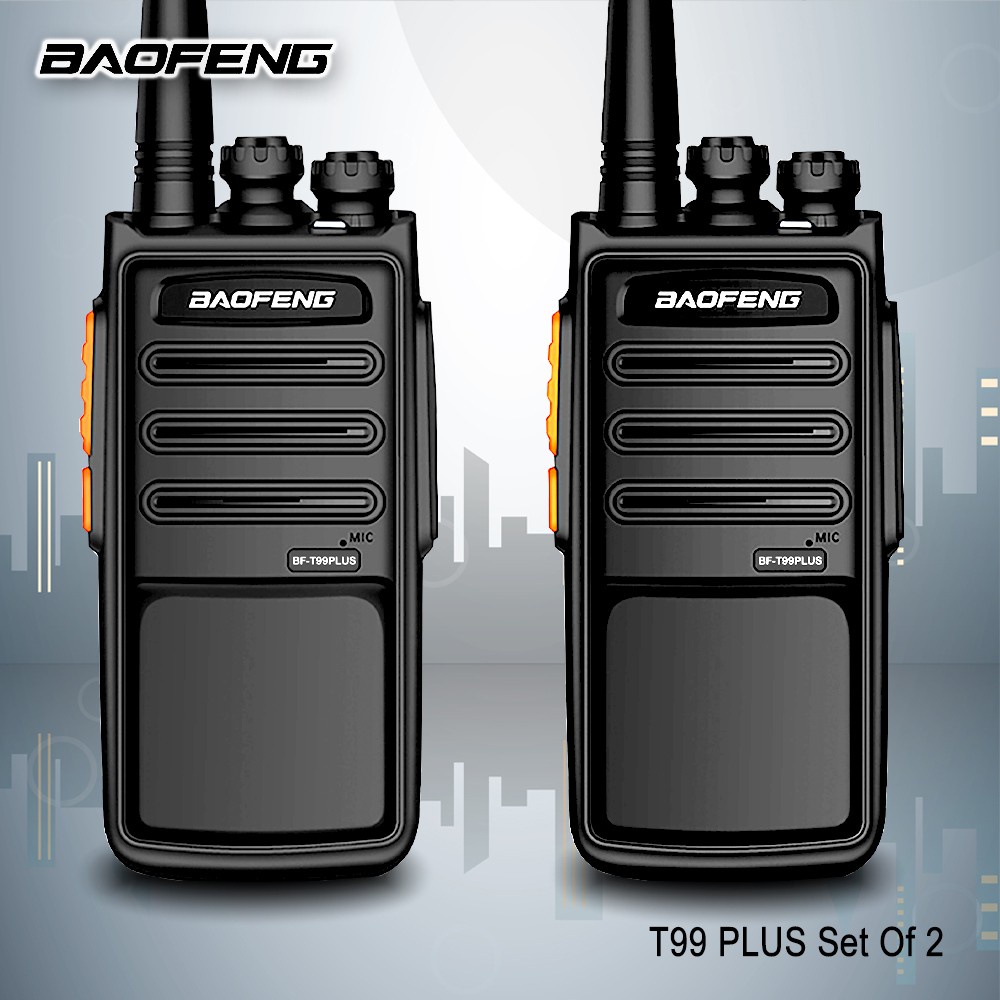 ODSCN Baofeng T99 Plus Set of 2 Walkie-talkies Portable Two-Way Radio ...