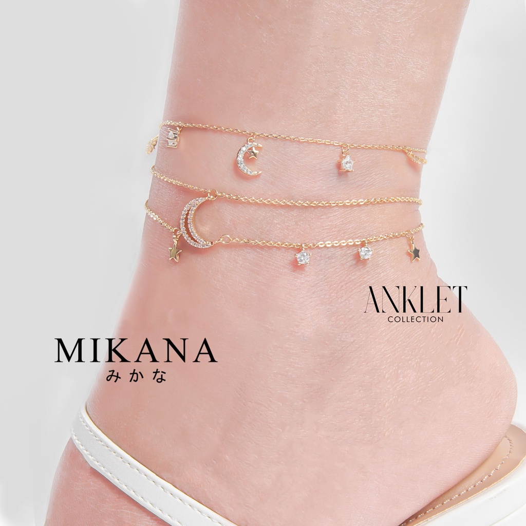 Mikana 18k Gold Plated Anklet Collection Accessories Jewelry For Women ...