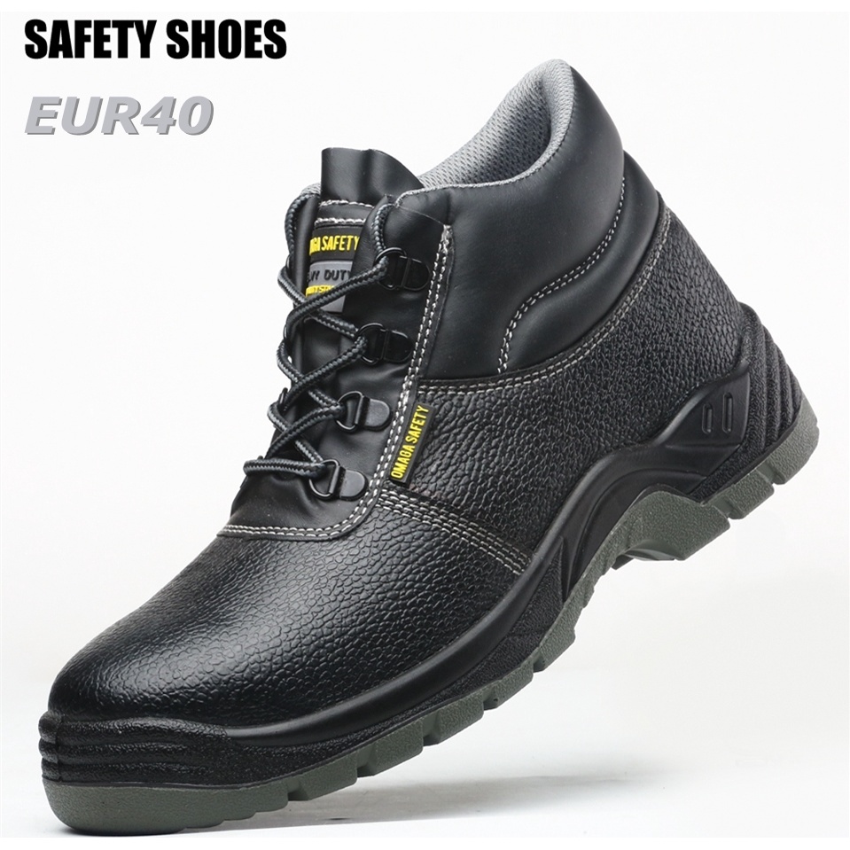 BS-09 1606 082 Men's Breathable High Cut Steel Toe Cap Work Safety ...