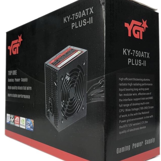 YGT TOP ONE 750W ATX 4PIN Long Cable ATX Power Supply KY-750ATX ...