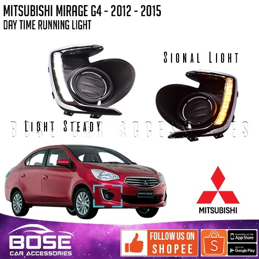 Mitsubishi Mirage G4 / GLS / GLX Sedan 2012 - 2021 LED DRL (Day Time ...