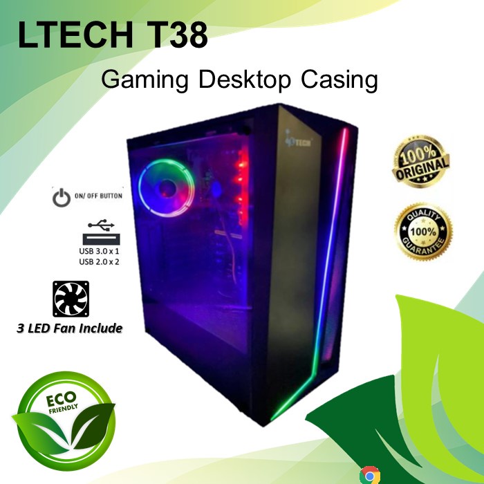 CPU CASING LTECH T-38 PPC CASE Desktop Tower Casing PC CPU AC T 38 ...