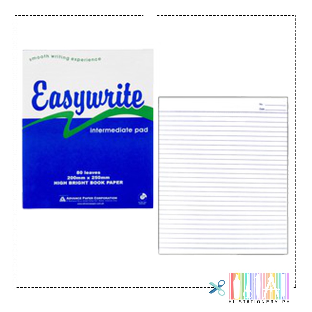 Easywrite Victory Intermediate Pad / 80Leaves / HiStationeryPh | Shopee ...