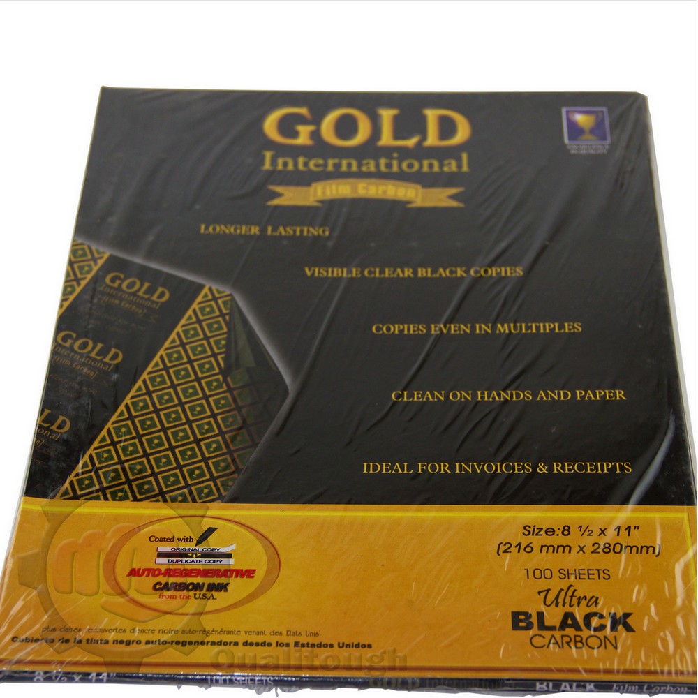 Gold carbon paper 100s short (black / blue) | Shopee Philippines