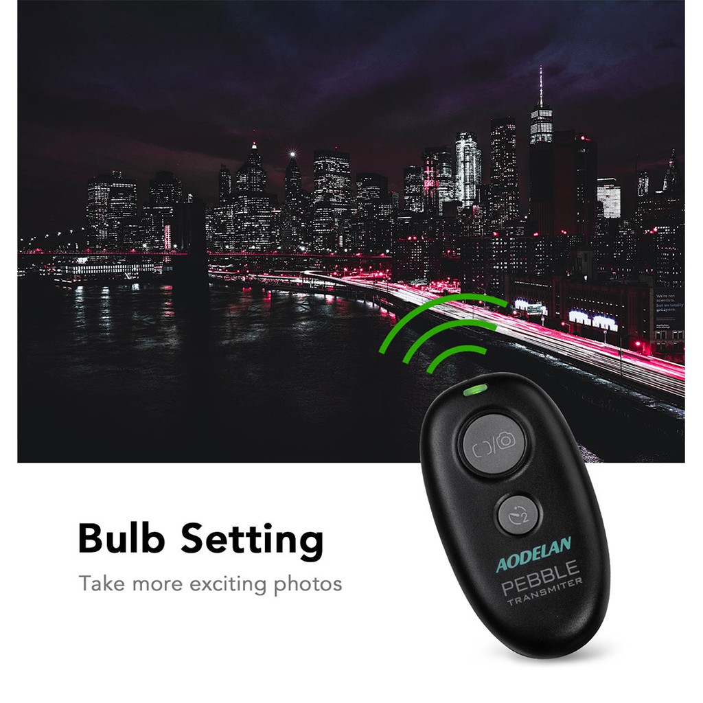 AODELAN Wireless Shutter Release Remote Control Bulb / Continuous / 2S delayed shooting ...
