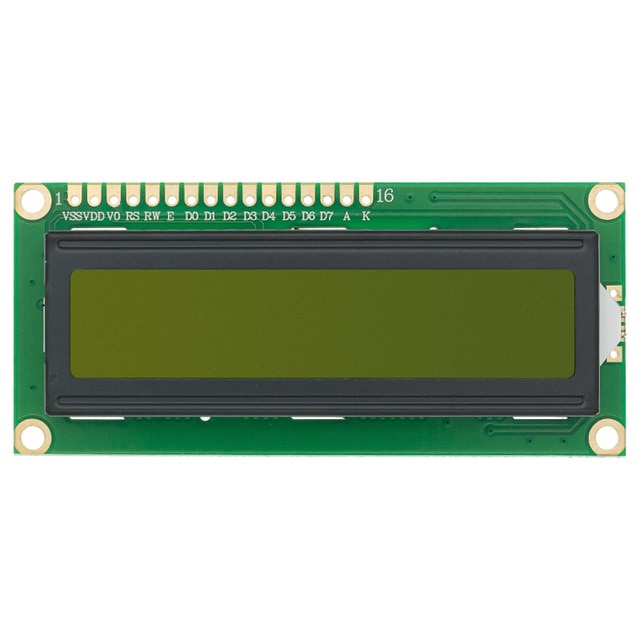 1602 16x2 Character LCD Display Module HD44780 Controller Blue/Green ...