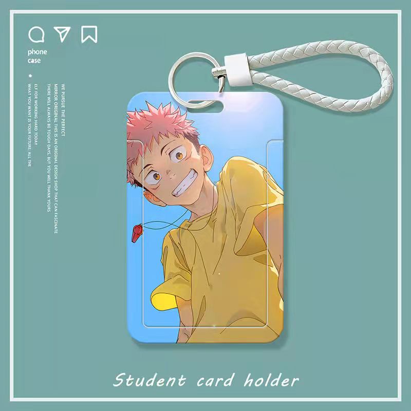 【09】Anime Jujutsu Kaisen Card Holder Gojo Satoru subway bus card ...