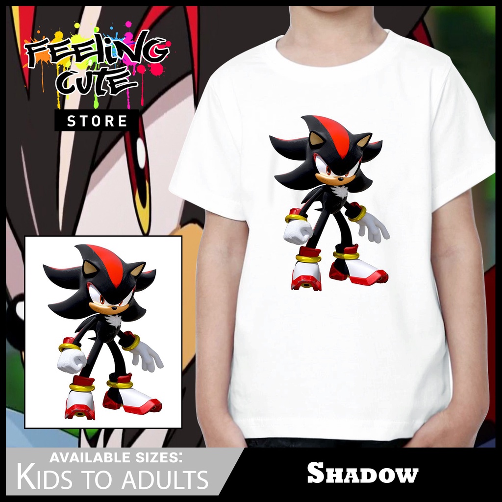 Shadow The Hedgehog Shirt Kids to Adults Unisex | Shopee Philippines