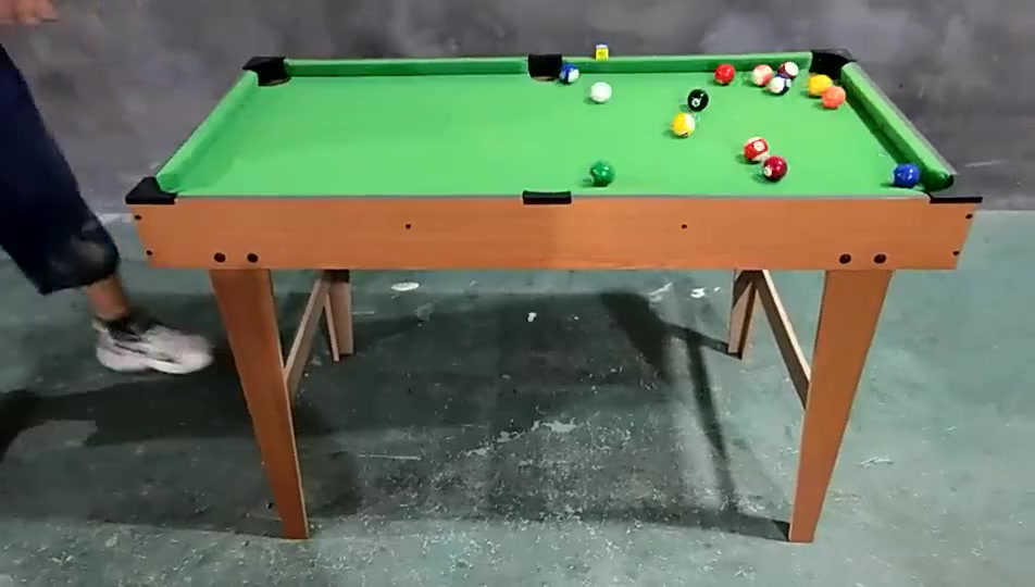 Mini billiard table for Kids wooden with tall feet pool table set taco ...