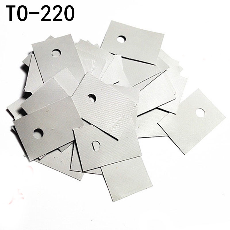 50Pcs TO-220 TO-3P Insulation Pads for Transistor Compatible with Mica ...