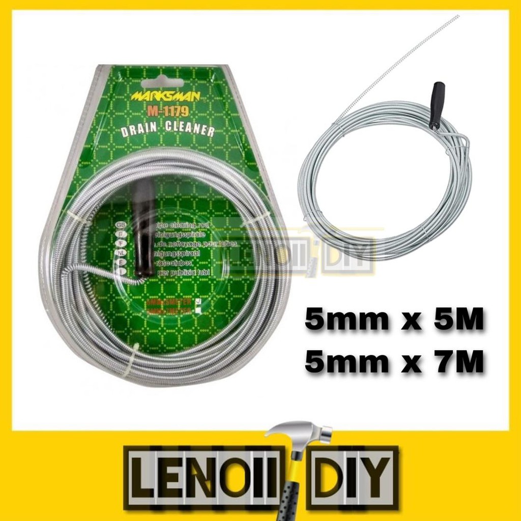 5 Meter - 7 Meter Clog Free Spring Set Spiral Pipe Cleaning Rod Sink ...