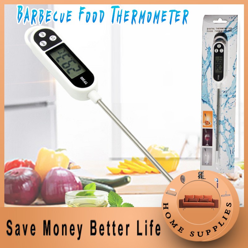 【Battery Included】TP300 Food Liquid Digital Thermometer Meat Cooking ...
