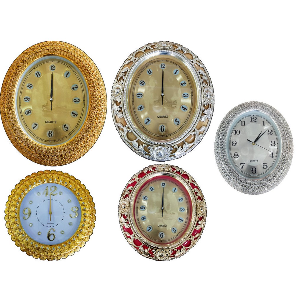 Tradition oval Round Wall Clock ( 40 cm ) | Shopee Philippines