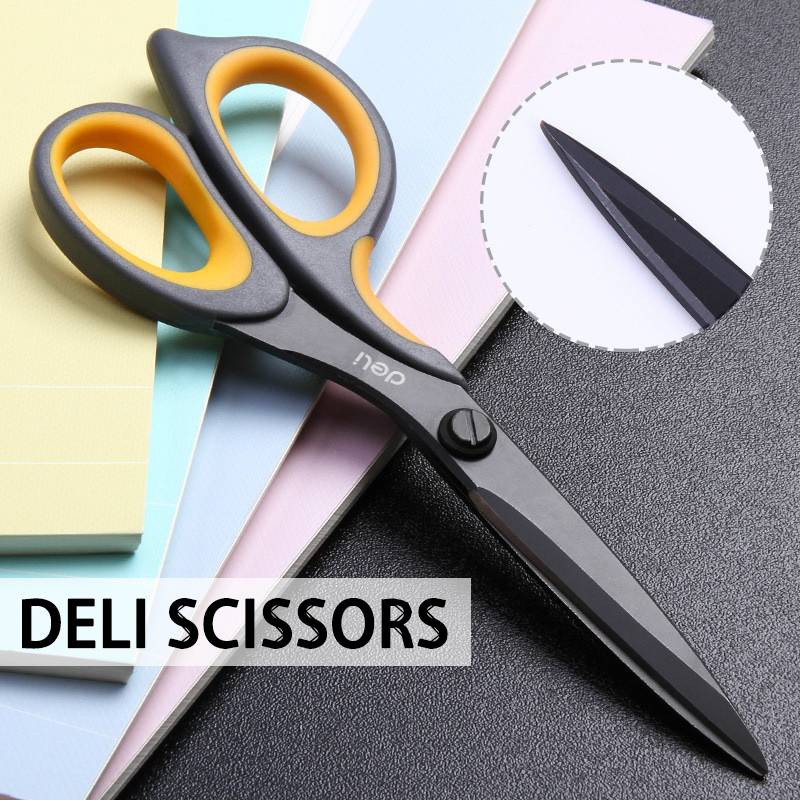 DELI Utility Knife Scissors Alloy SS Large Scissors Hand Craft ...