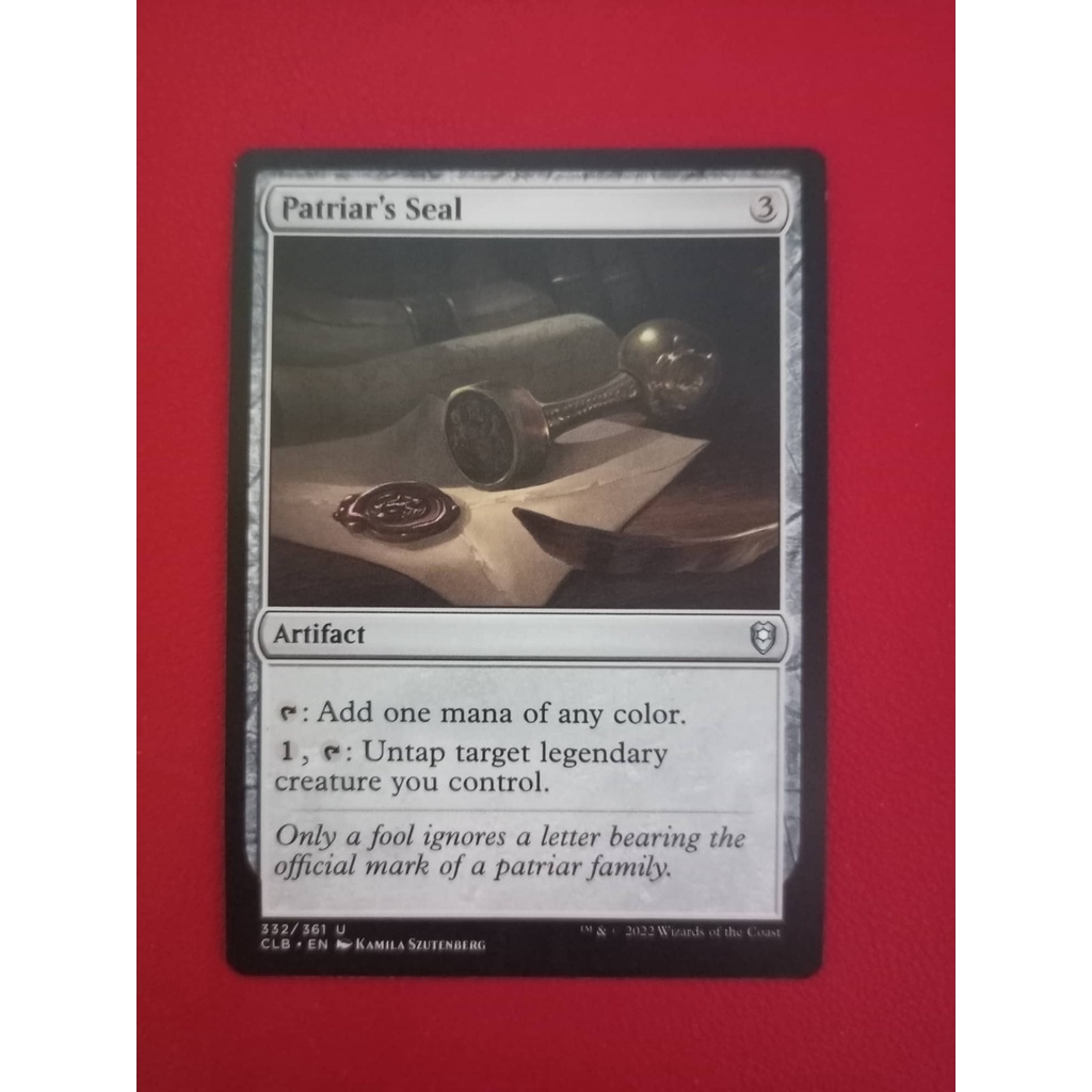 MTG Magic: The Gathering - Patriar's Seal CLB | Shopee Philippines