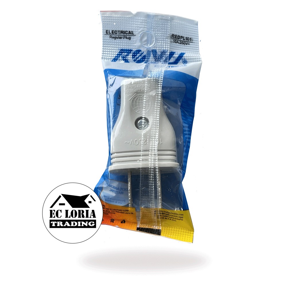 Royu Regular Electrical Male Plug 10A | Shopee Philippines