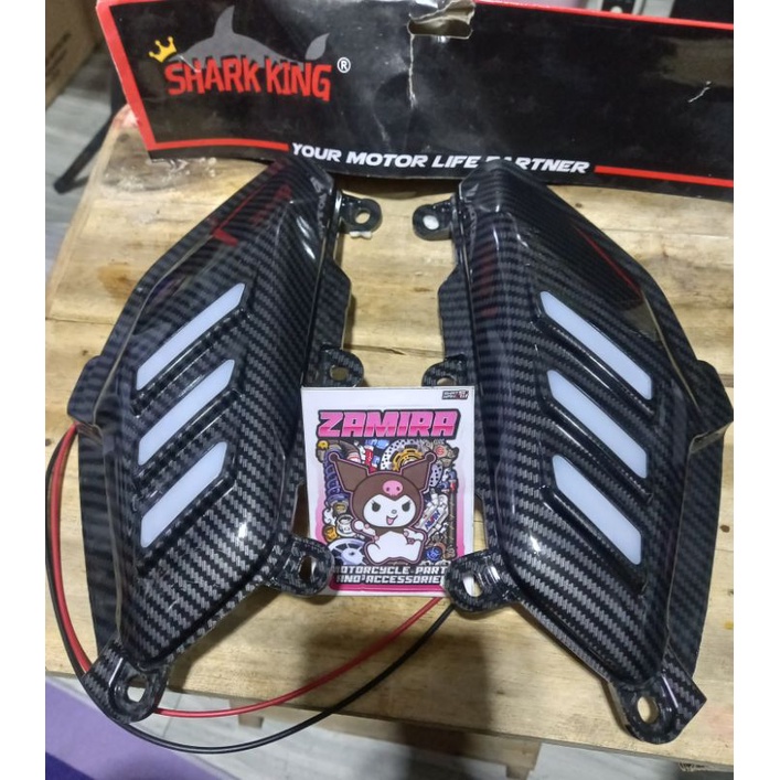 Yamaha Nmax v1 Side vent carbon with lights 2 pcs. | Shopee Philippines