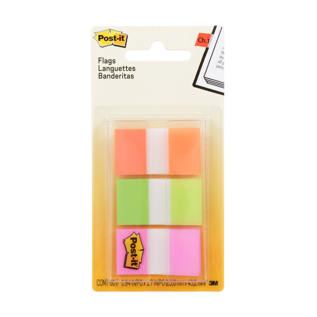 Post-it Tabs & Flags Combo, Flags, Page Markers Pack • Assorted Colors ...
